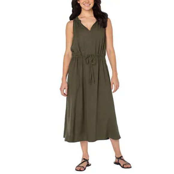 Well Worn | Dresses | Nwt Well Worn Ladies Long Linen Blend Dress ...
